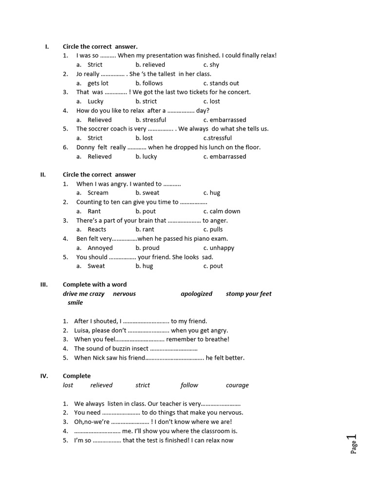 Suggestions for English Unit 1 | PDF
