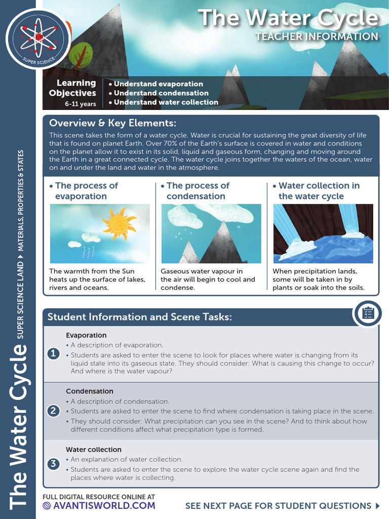 Water Cycle Guided Notes for Students | PDF | Water Cycle | Water