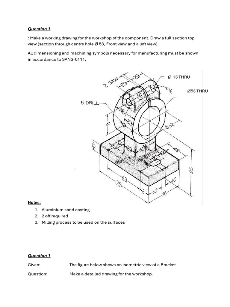 Test Preparation, Mechanical Engineering Graphic Drawings | PDF | Crafts