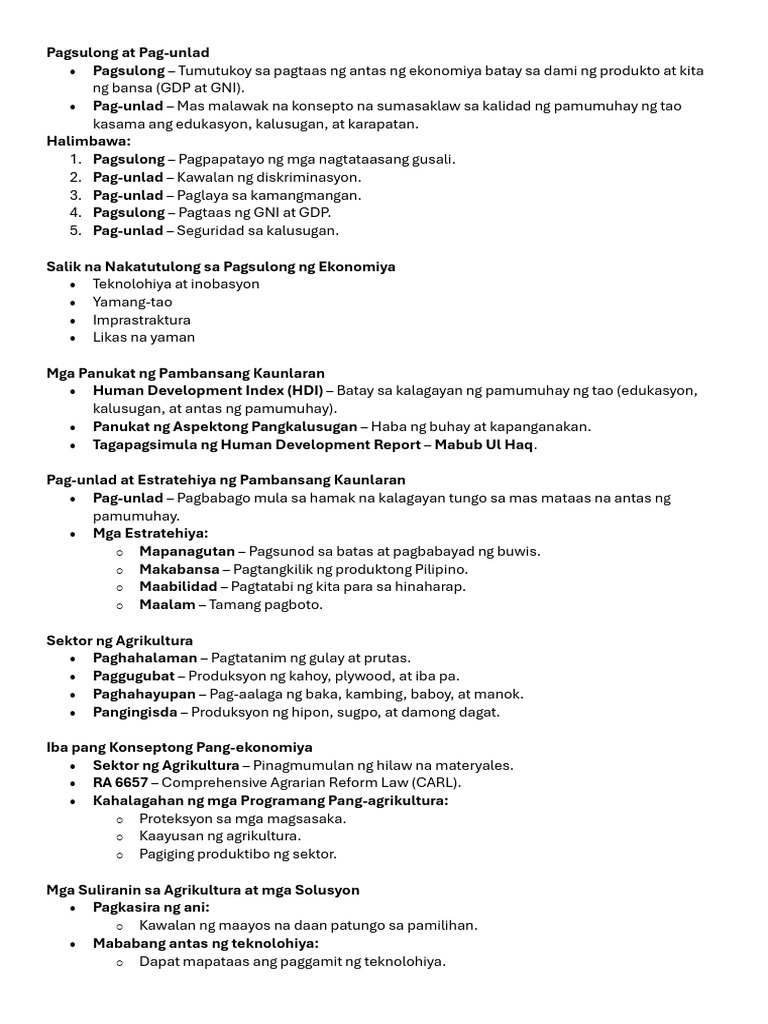 Reviewer Grade 9 - 4TH Quarter | PDF