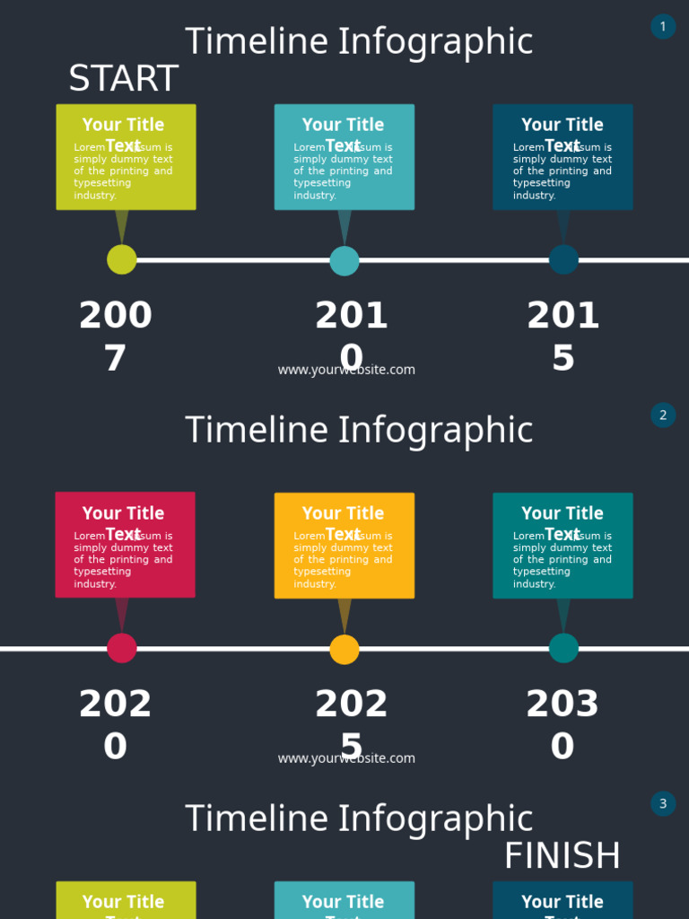 Timeline Infographic Overview | PDF | Text | Printing