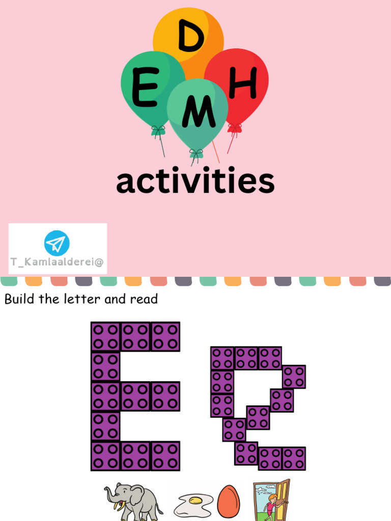 Build and Trace Letters Activity | PDF