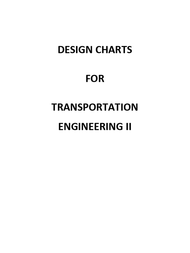 Transportation Engineering Design Charts | PDF