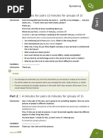 C1 Advanced Speaking Test Overview | PDF