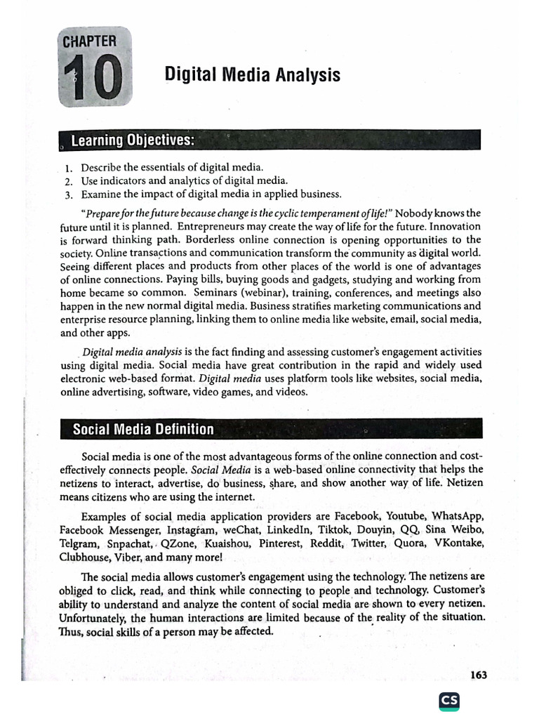 Chapter 10 Digital Media Analysis | PDF