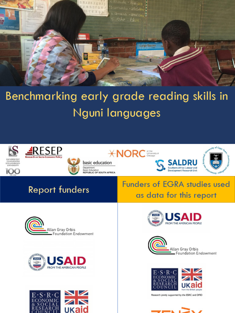 Presentation Nguni Languages Reading Benchmarks | PDF | Fluency | Linguistics