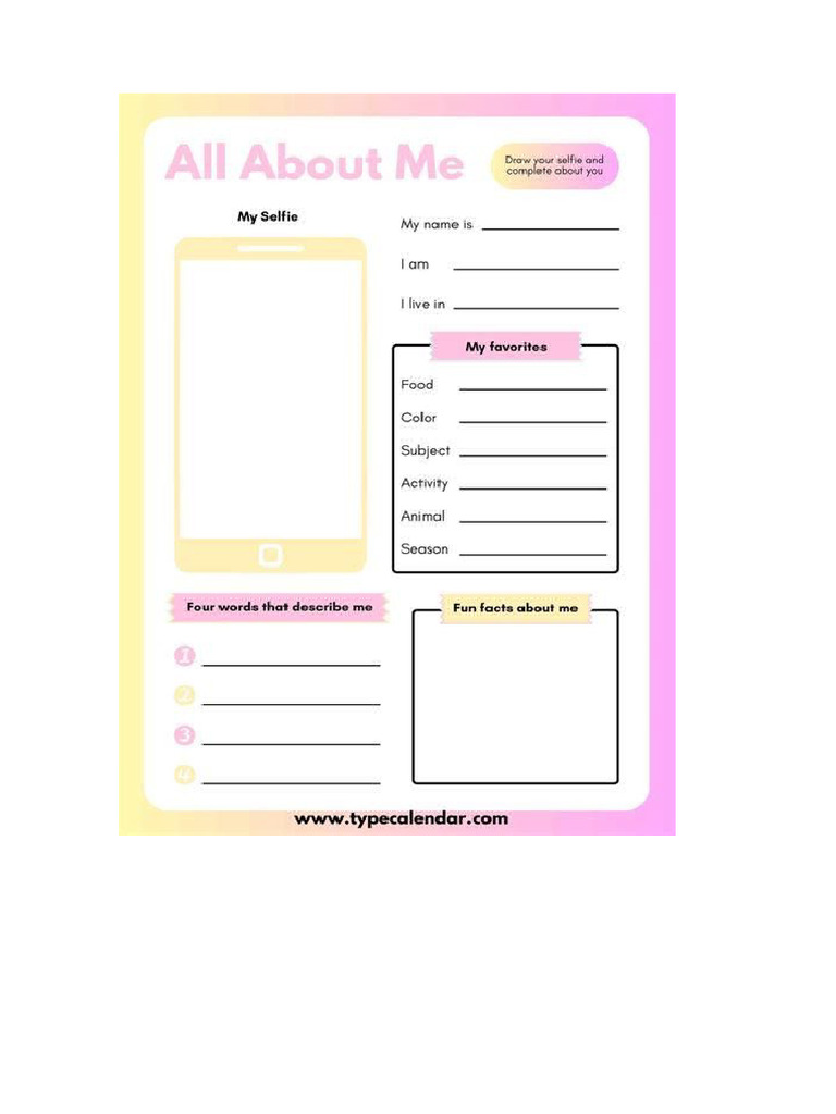 All About Me | PDF