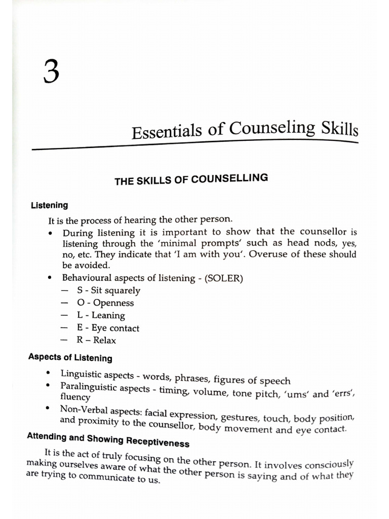 Individual Coun Skills | PDF
