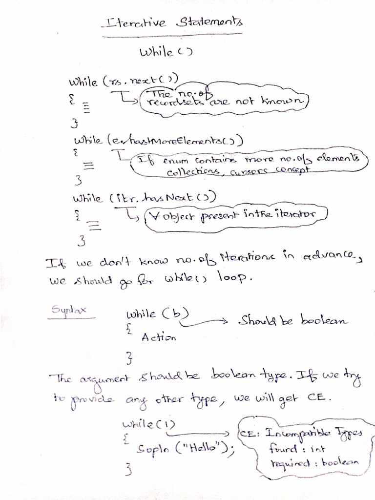 Java - Unit II - While - Do While | PDF