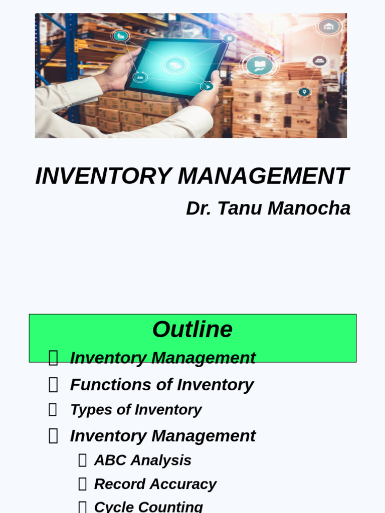 7th Slide Operations | PDF | Inventory | Supply Chain Management