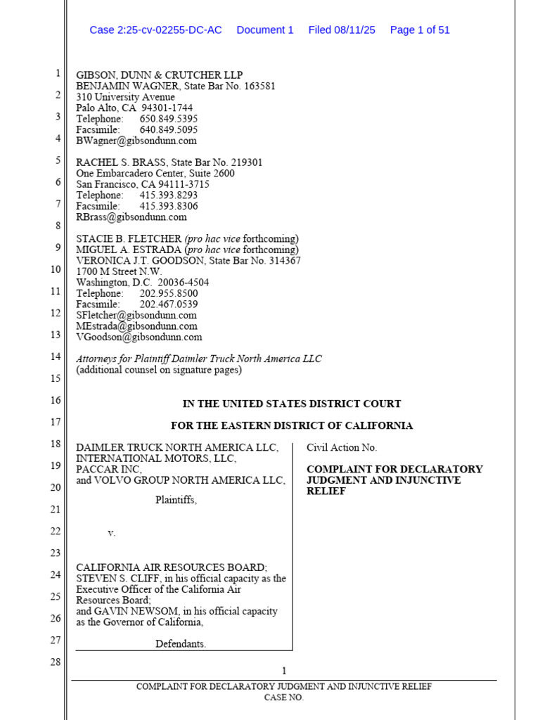 CARB Emissions Standards Lawsuit | PDF | Clean Air Act (United States ...
