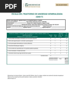 GAD 7 Generalized Anxiety Disorder Spanish | PDF