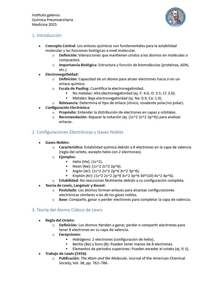 Tema 4 QMC | PDF | Enlace químico | Valencia (Química)