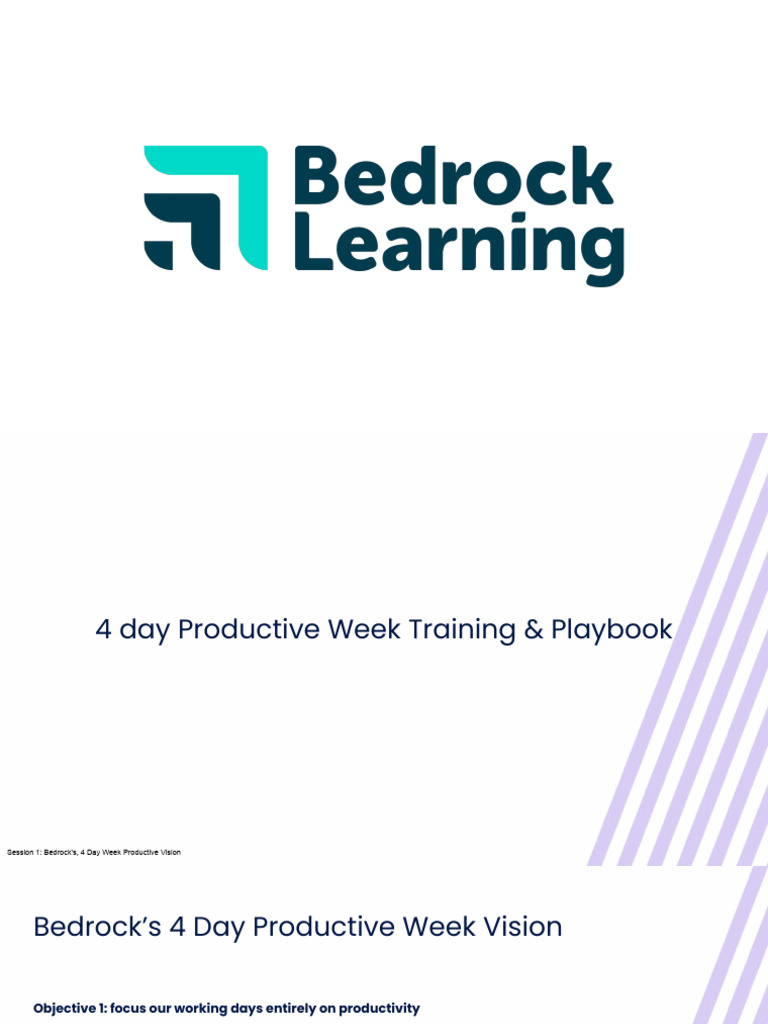Bedrock's 4-Day Productivity Vision | PDF | Attention | Cognitive Science