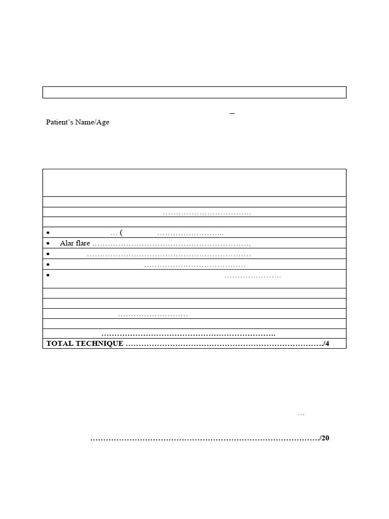 PAEDS OSCE 3 | PDF | Clinical Medicine | Respiratory Diseases
