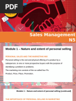 Sales Management N6: Module 1 Notes | PDF | Sales | Intelligence Quotient
