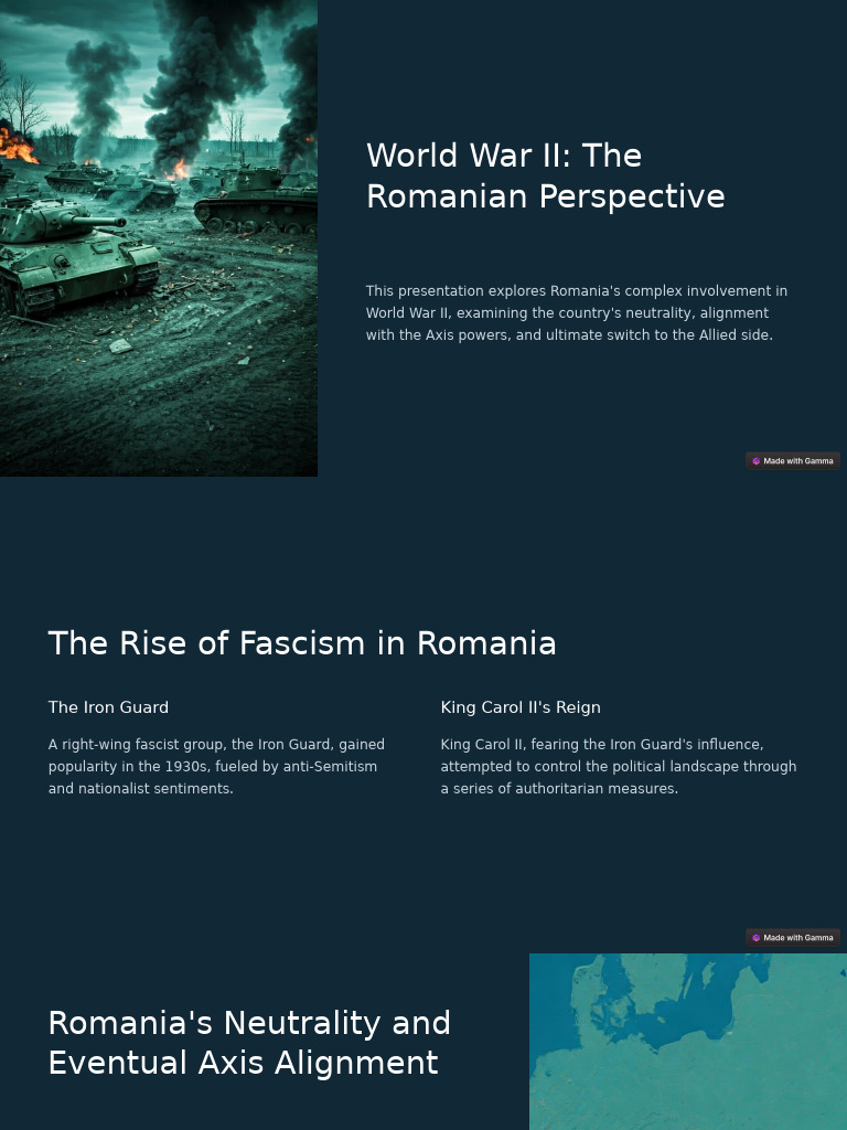 Romania's WWII Journey: From Axis to Allies | PDF | Romania | Axis Powers