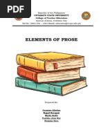 Elements of Prose: Grade 9 | PDF | Narration | Plot (Narrative)