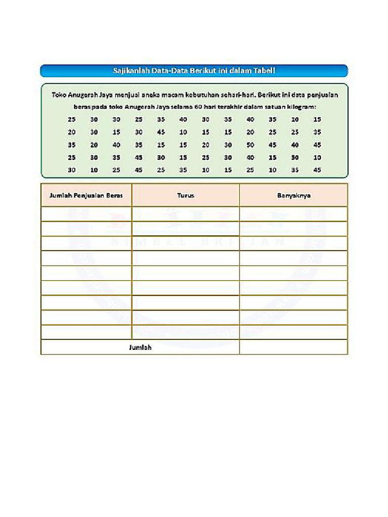 Menyajikan Data Kelas 3 | PDF