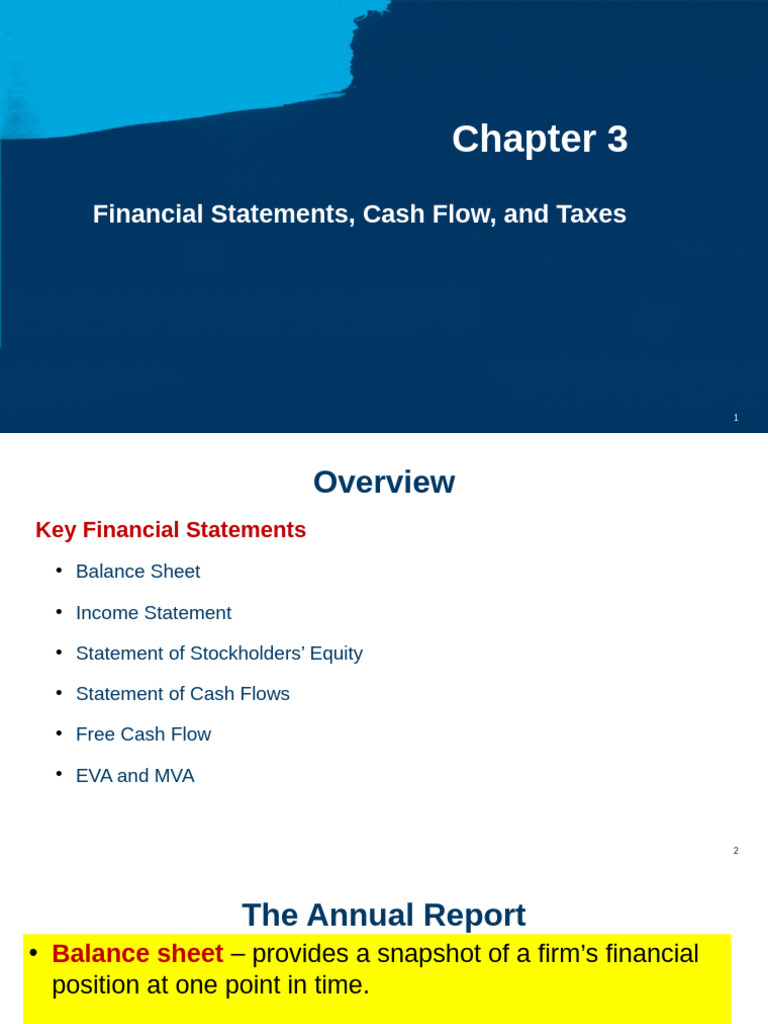 Financial Statements and Cash Flow Analysis | PDF | Equity (Finance ...