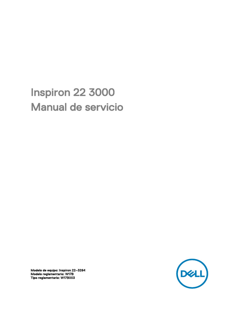 Manual de Servicio Inspiron 22 3264 | PDF | Hardware de la computadora ...