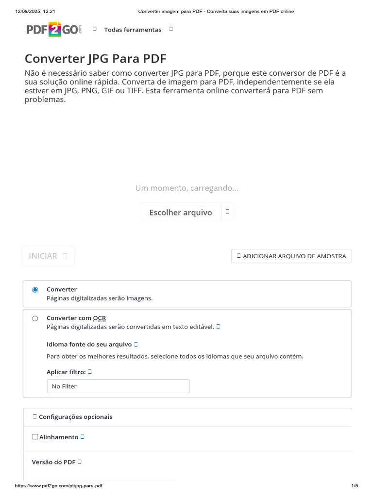 Converter imagem para PDF - Converta suas imagens em PDF online | PDF ...