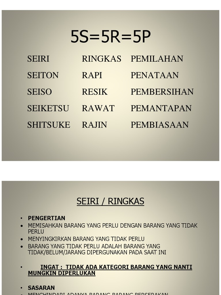 5S Atau 5R | PDF