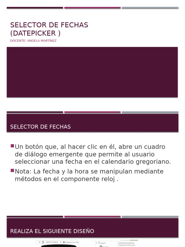 Selector de Fechas | PDF