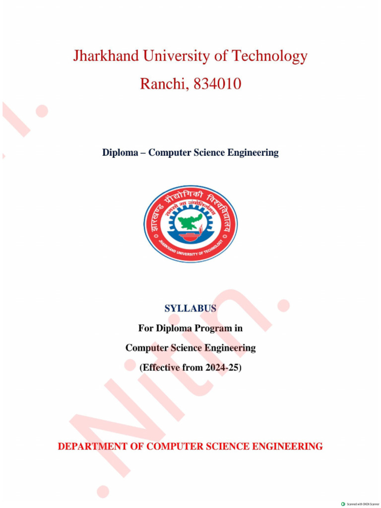 Diploma CSE Syllabus 3rd, 4th | PDF