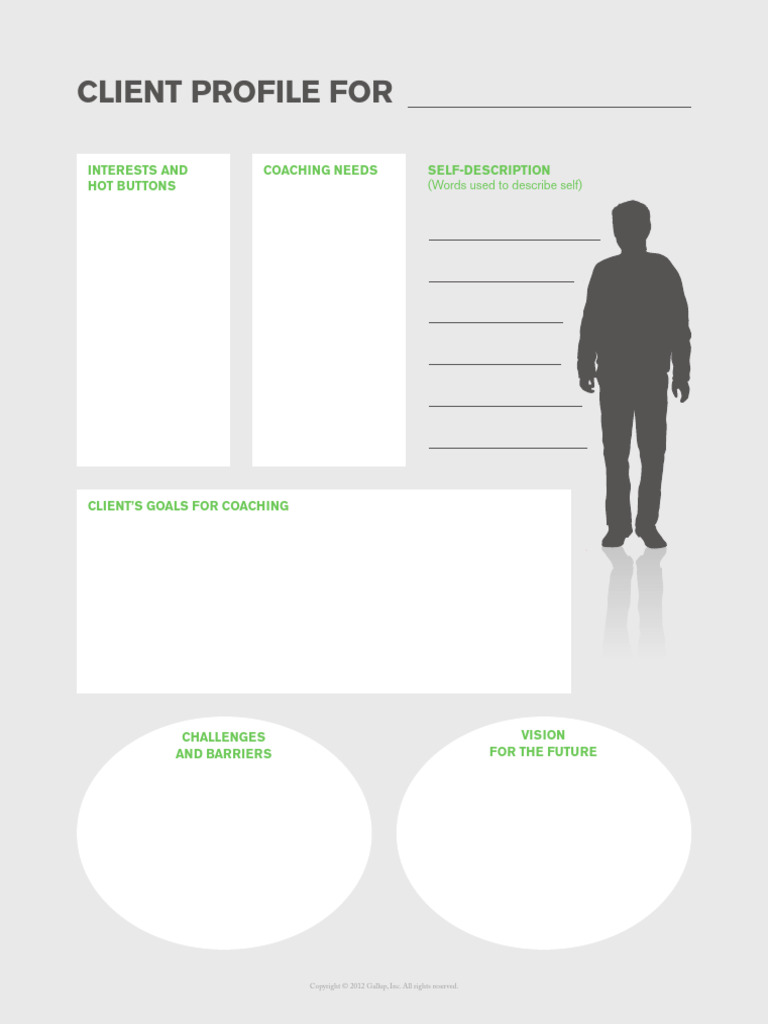 Client Coaching Profile Template | PDF | Psychology | Social Psychology