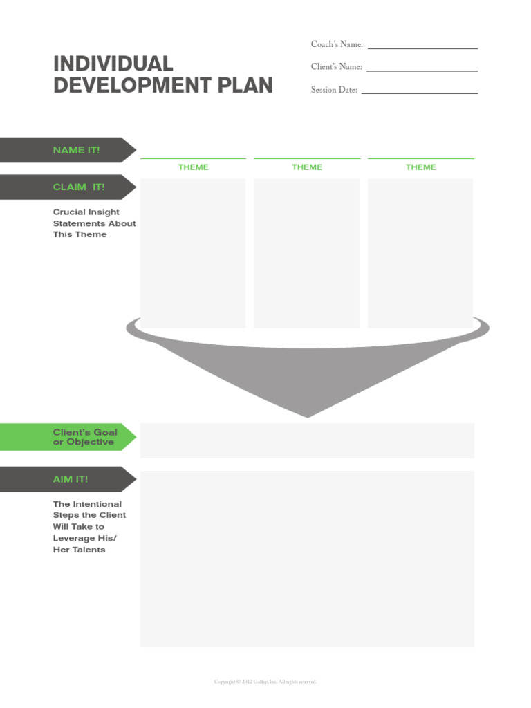 CCM - T4-Individual Development Plan Tool | PDF