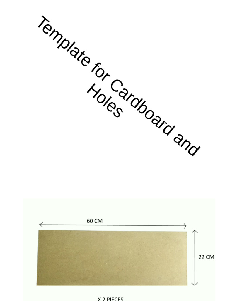 Cardboard Holes Template | PDF