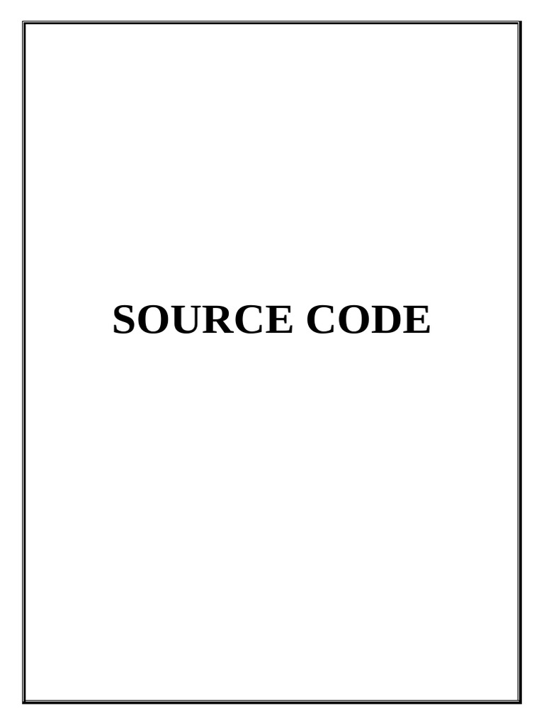 Source Code | PDF