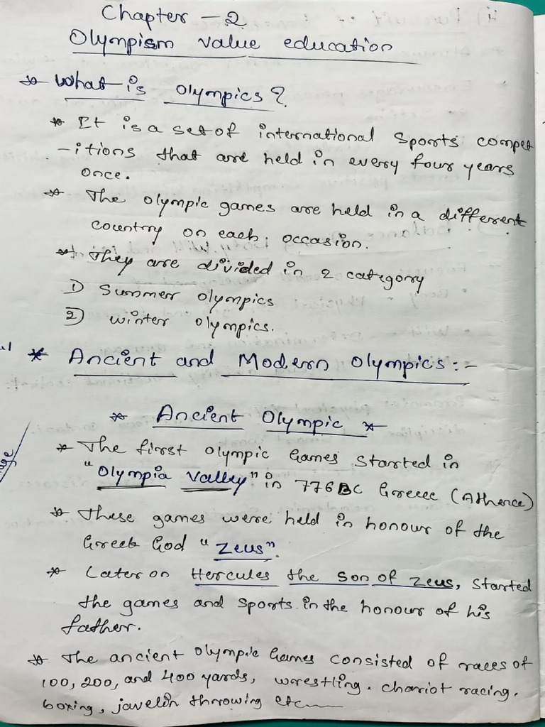 Unit 2 Olympic Value Education | PDF