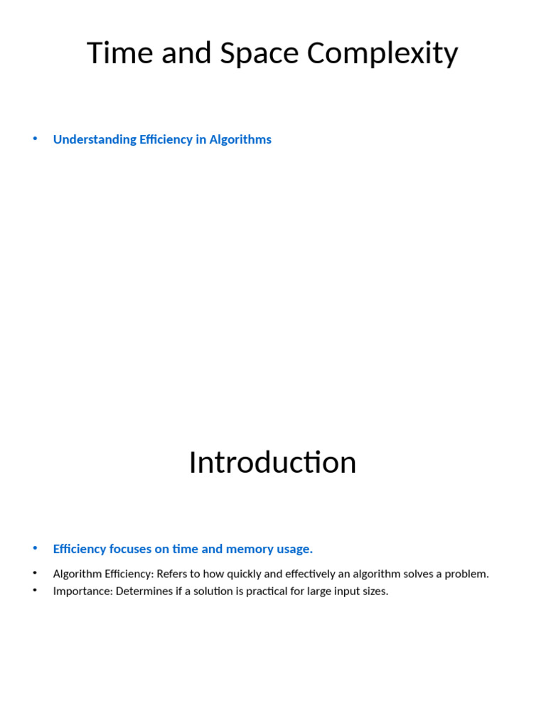 Time and Space Complexity Detailed | PDF | Time Complexity | Computational Complexity Theory
