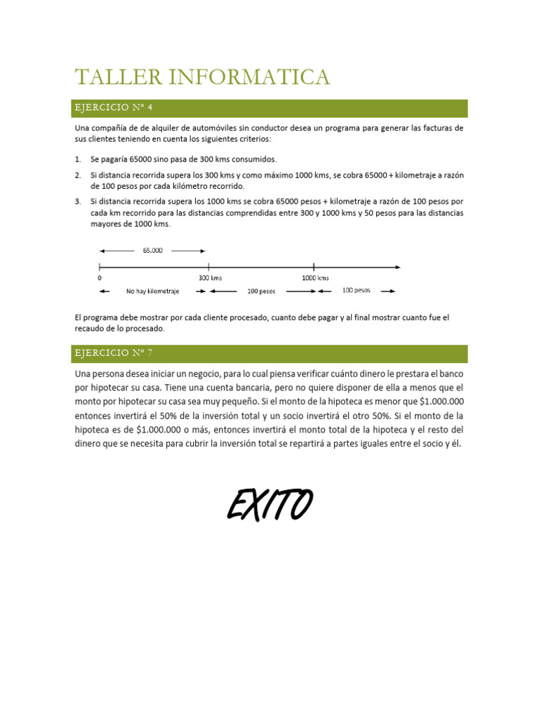Taller Informatica 12c | PDF