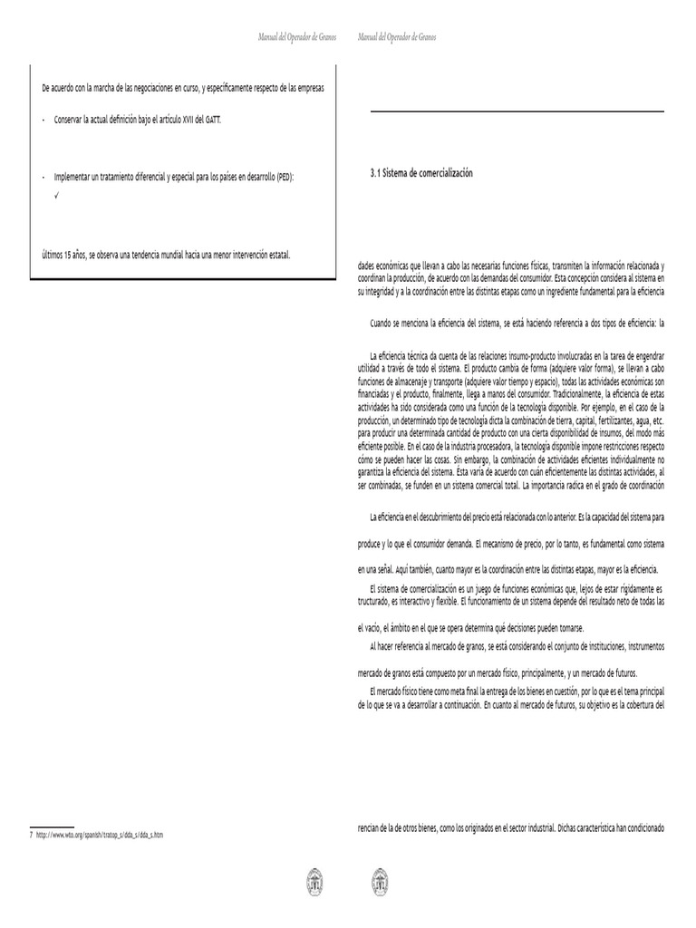 Extracto Libro Manual Operador de Granos | PDF | Agricultura | Economias