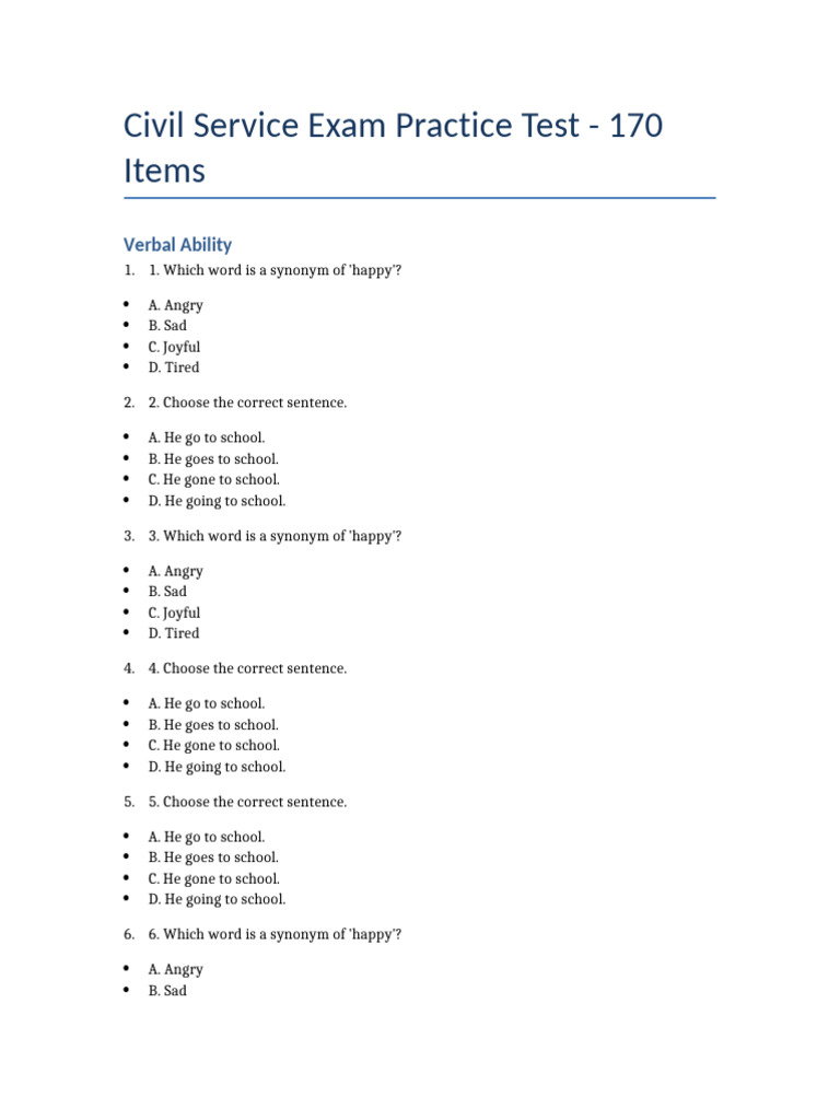 Civil Service Exam Practice Test | PDF | Chess Theory | Chess Openings