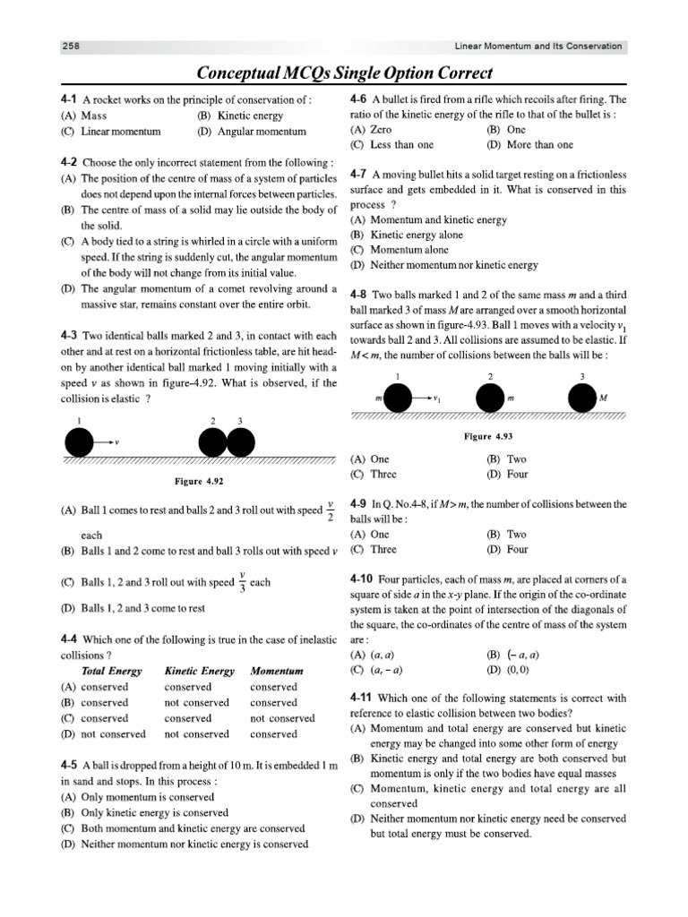 04 Conservation of Momentum | PDF | Momentum | Physics
