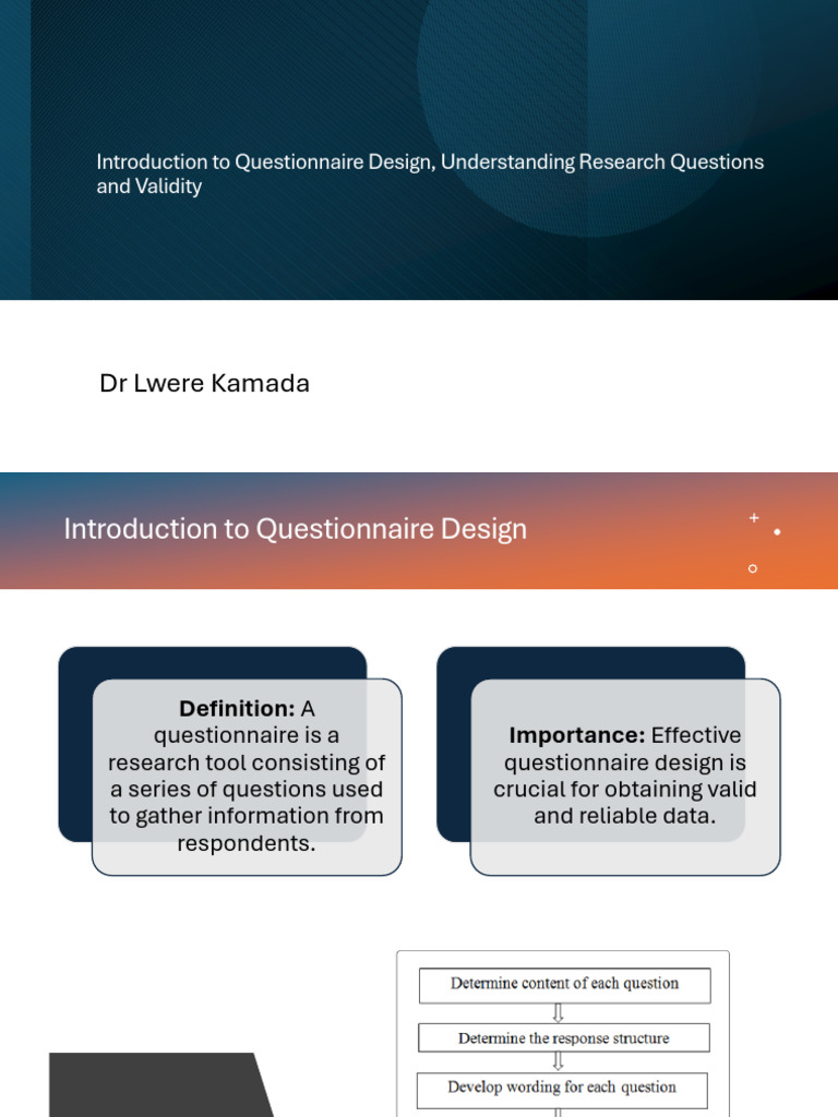 Introduction To Questionannire Design 24-8-2024 | PDF | Validity ...