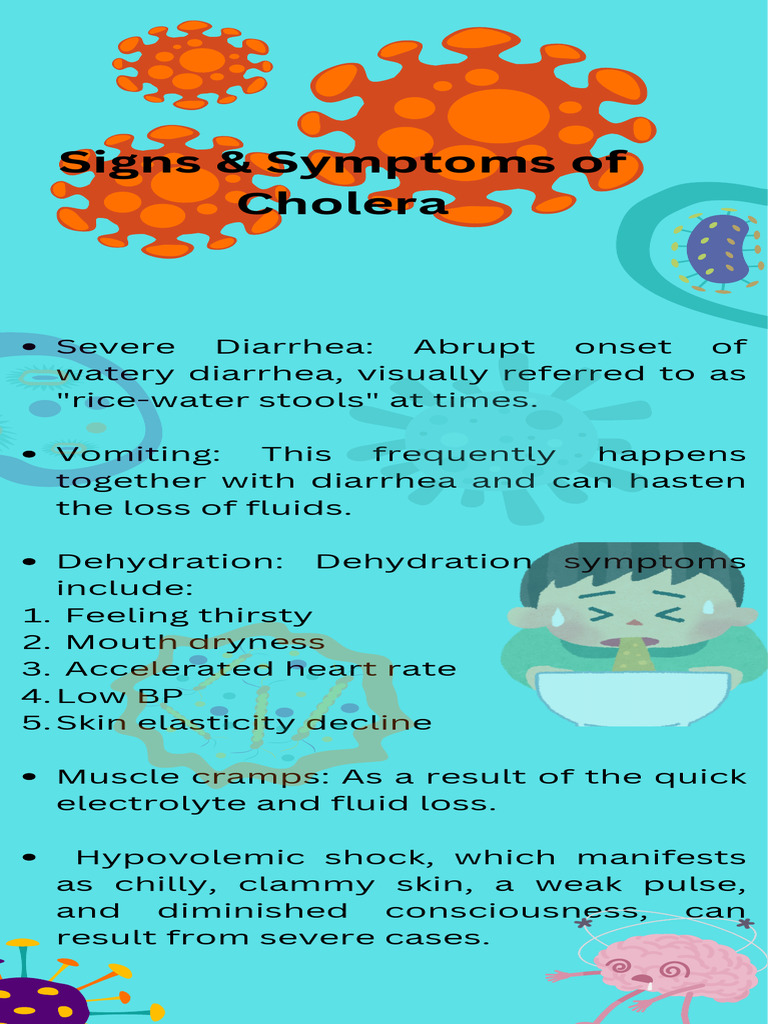 Signs and Symptoms of Cholera | PDF