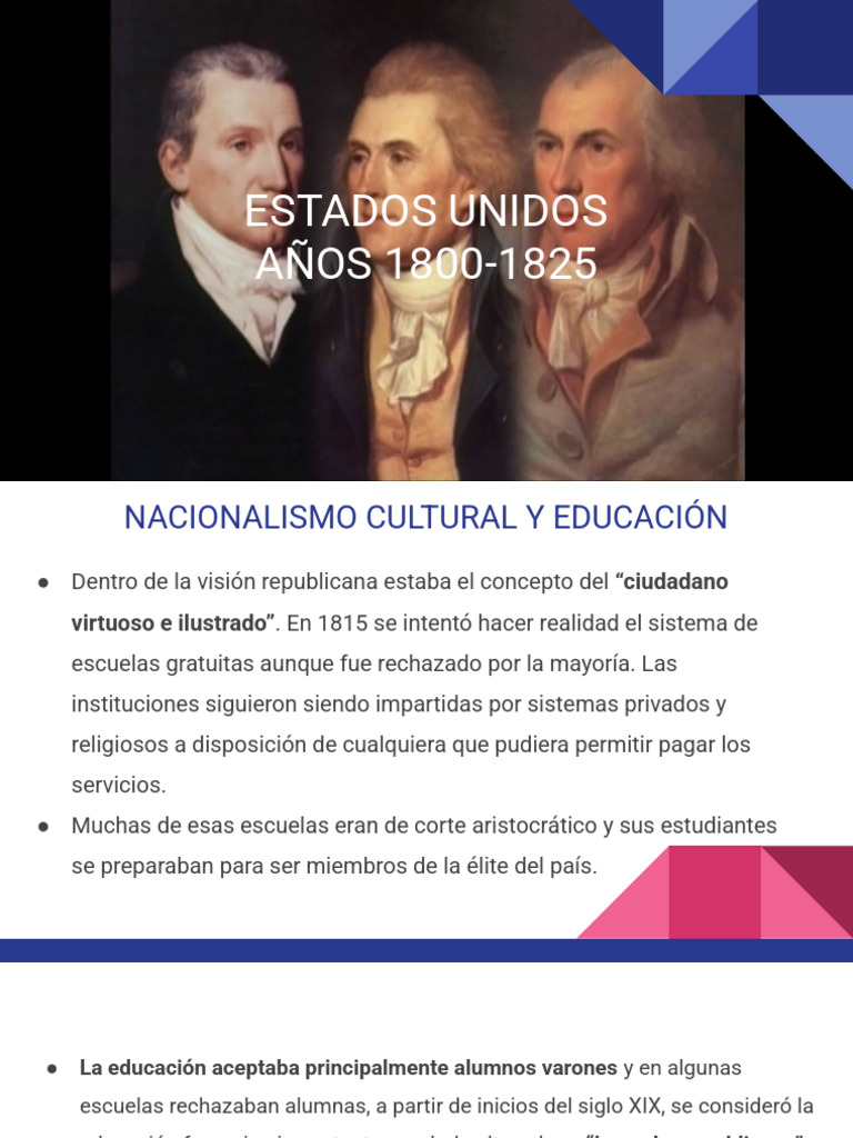 Estados Unidos Años 1800-1825 | PDF | Thomas Jefferson | Guerra de 1812