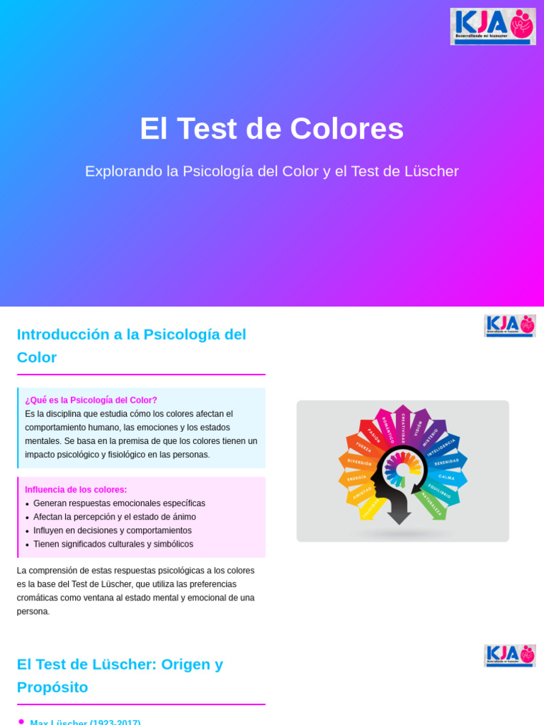 El Test de Colores | PDF | Color | Sicología