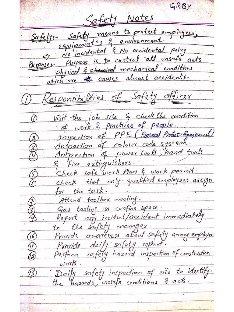 Safety Notes | PDF