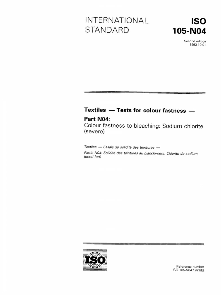 ISO 00105-N04-1993 Scan | PDF