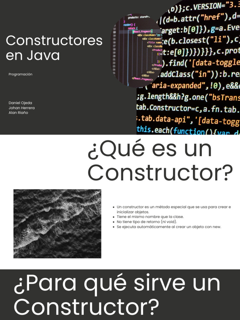 Constructores en Java PDF | PDF | Constructor (Programación Orientada a ...