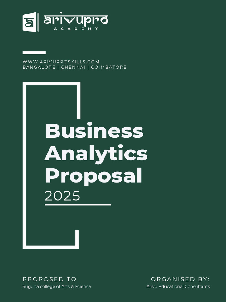 Business Analytics Training Proposal 2025 | PDF | Sql | Statistics