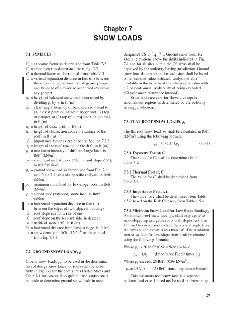 Snow Load Calculations for Roofs | PDF | Snow | Roof