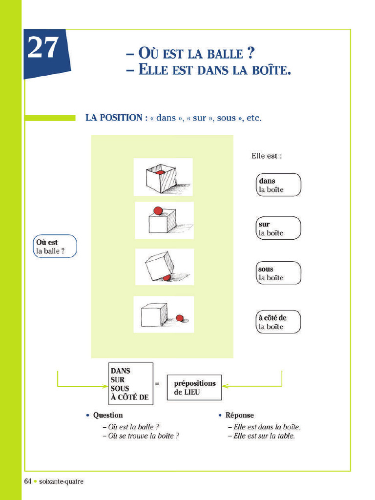 Prépositions de lieu : exercices pratiques | PDF