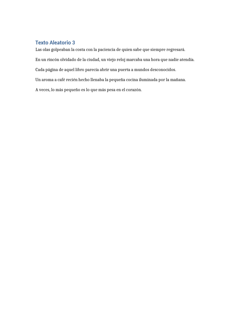 Texto Aleatorio 3 | PDF